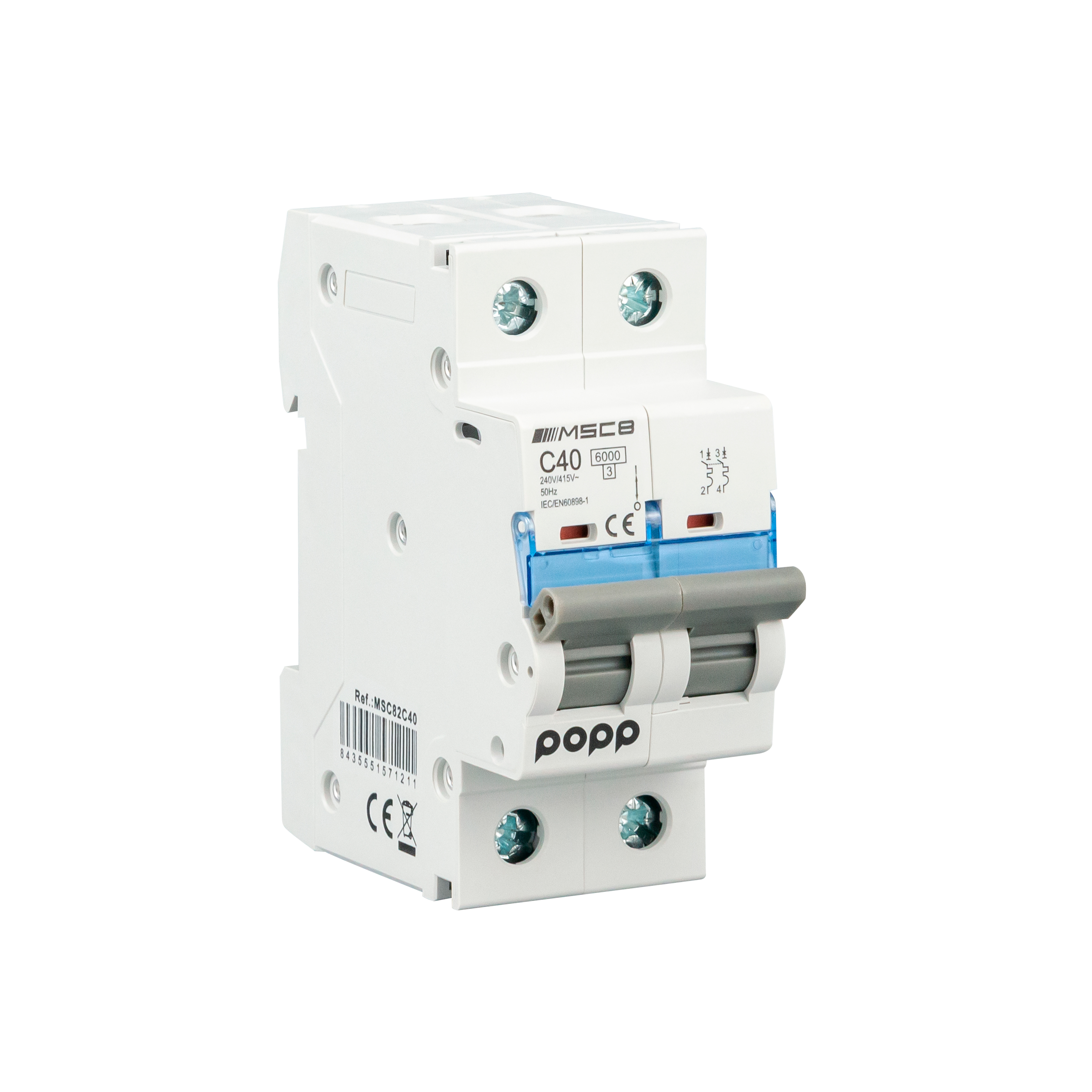 Interruptor 2P 40A automático magnetotérmico MSC8 industrial ...